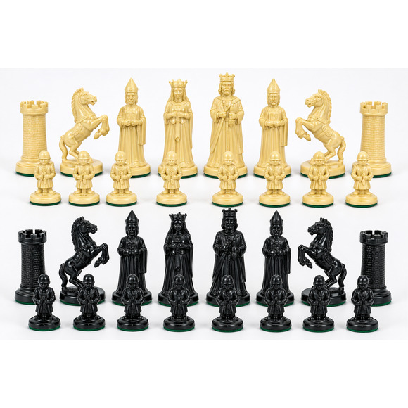Unbranded | Games | Vintage Medieval Chess Set Full Set 4 Inch Kings ...